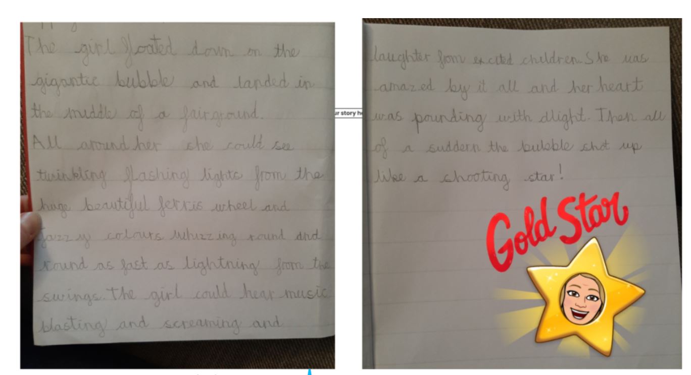 Bubbles Bubbles Everywhere -1.2M writing - Rowlands Gill Primary School