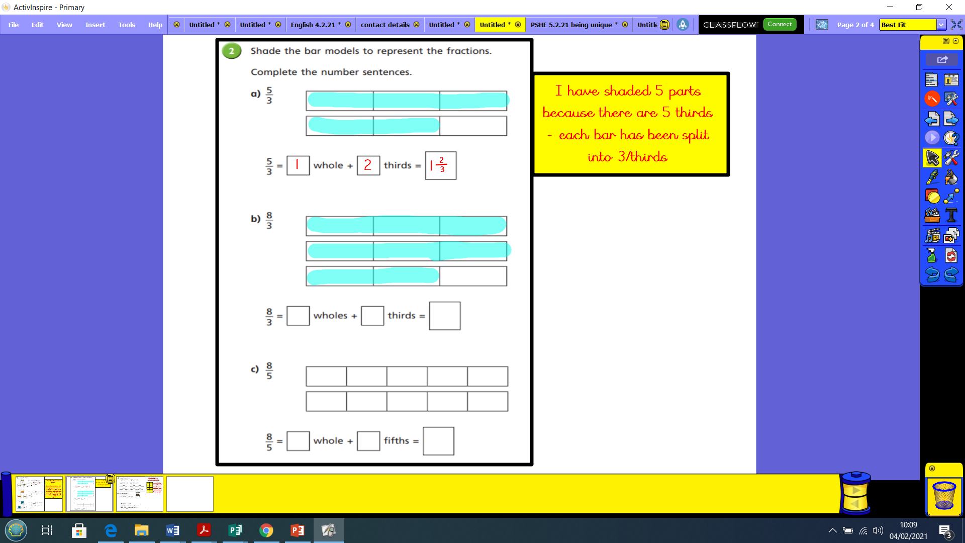 Learning All About Fractions At Home Rowlands Gill Primary School