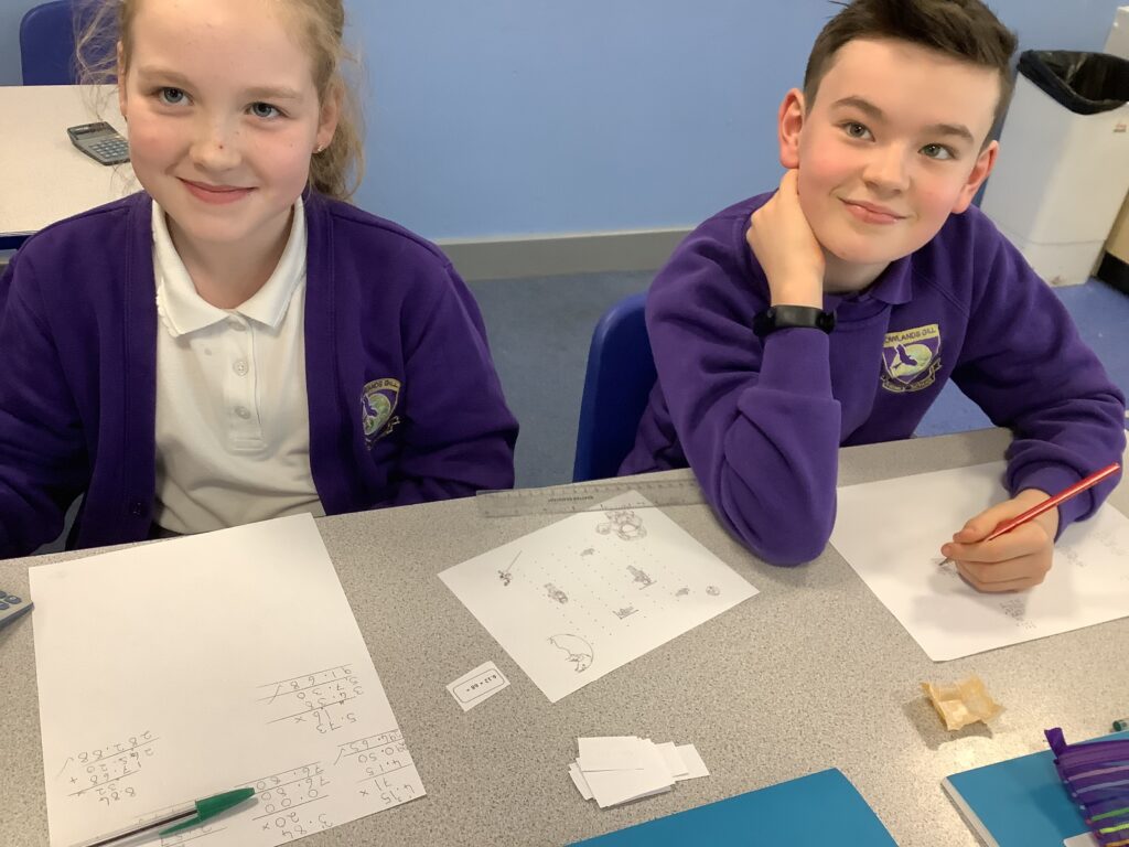 Long Multiplication Space Race - Rowlands Gill Primary School
