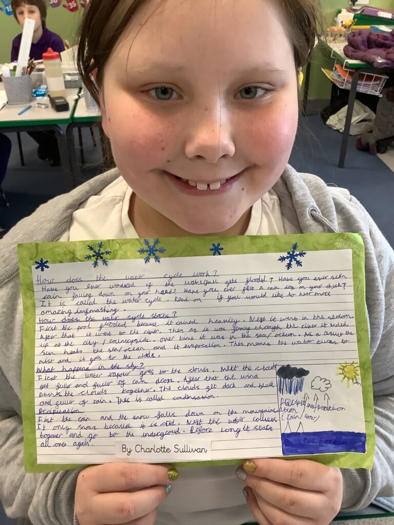 Our Explanation Texts on the Water Cycle - Rowlands Gill Primary School