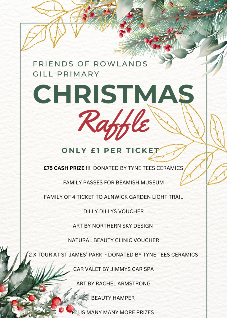 Christmas Raffle - Rowlands Gill Primary School