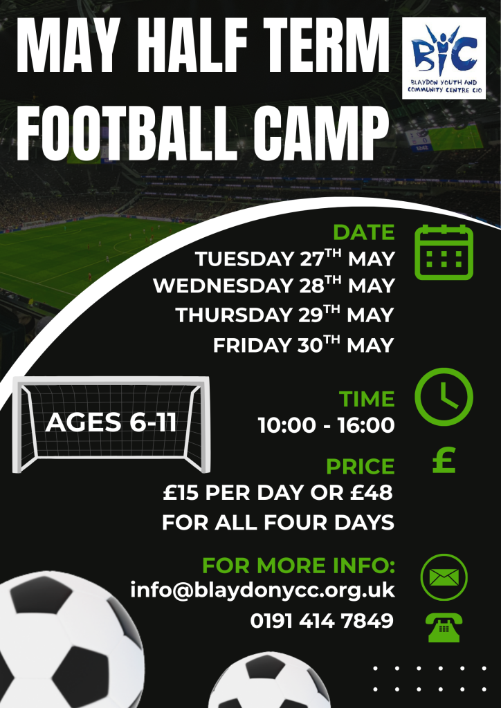 May Half Term Football Camp - Rowlands Gill Primary School