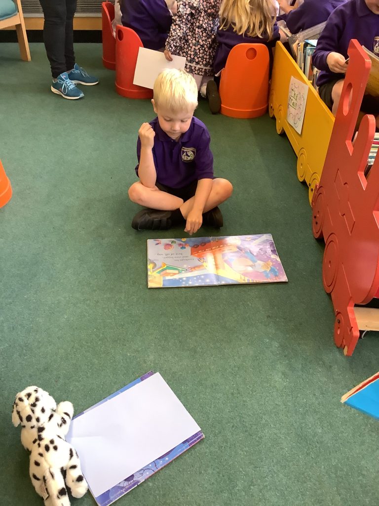 Visiting the library - Rowlands Gill Primary School